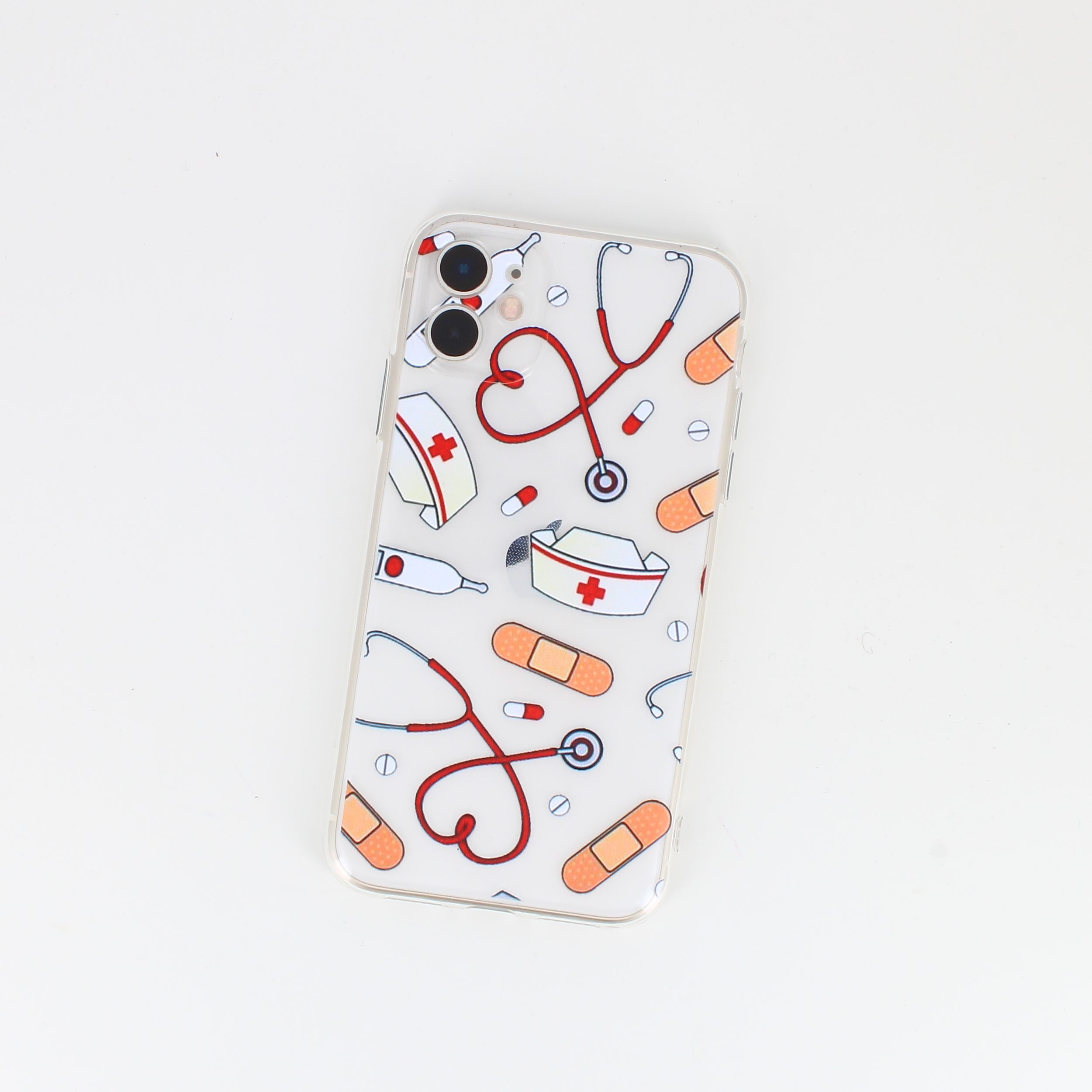 iPhone cover i silikone med flot print – Sygeplejebutikken